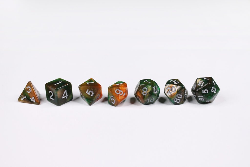 Hungry Halfling Dice Set – Squirrel Hoard